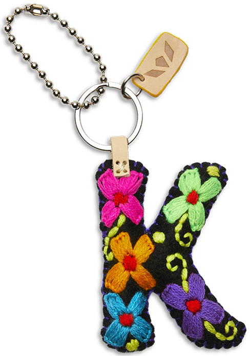 Consuela Black Felt Alphabet Charm - Letter K – Buffalo Swag